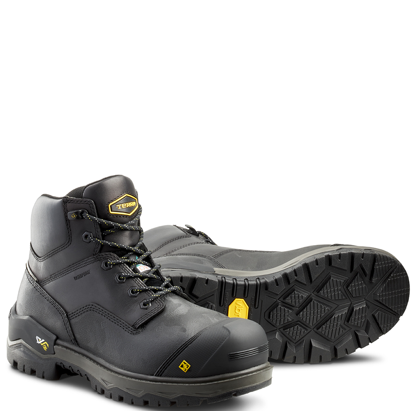 Men's Terra Gantry 6" Waterproof Nano Composite Toe Safety Work Boot ...