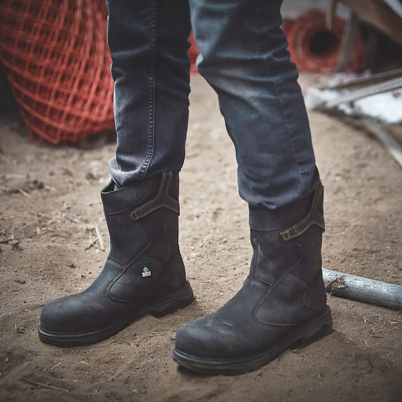 Men's Terra Patton Wellington Waterproof Aluminum Toe Pull-On Safety ...
